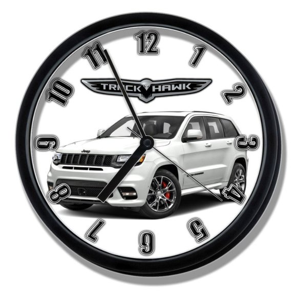 Clock | Wall Decor | White Jeep Grand Cherokee Srt Trackhawk Wall Clock ...
